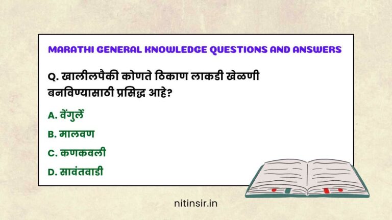 Marathi General Knowledge Questions and Answers 2024